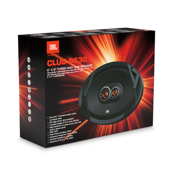 Club 9630 | 6"x9" (152mm x 230mm) 3-way car speaker