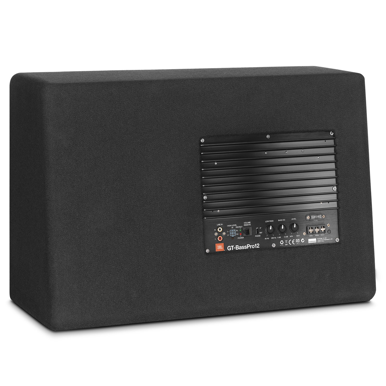 GT-BASSPRO12 | Subwoofer speaker with built-in 150W RMS amplifier with ...