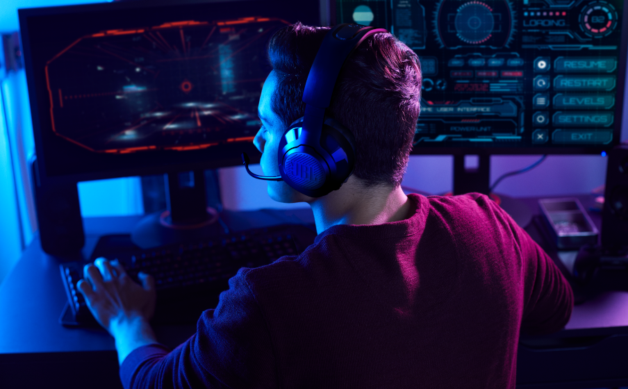 JBL Quantum 350 Wireless | Wireless PC gaming headset with detachable ...